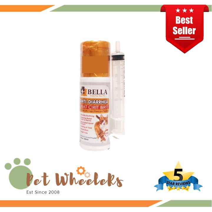 BELLA Anti-Diarrhea Ubat Cirit Birit Haiwan Pet Medicine (35ml ...