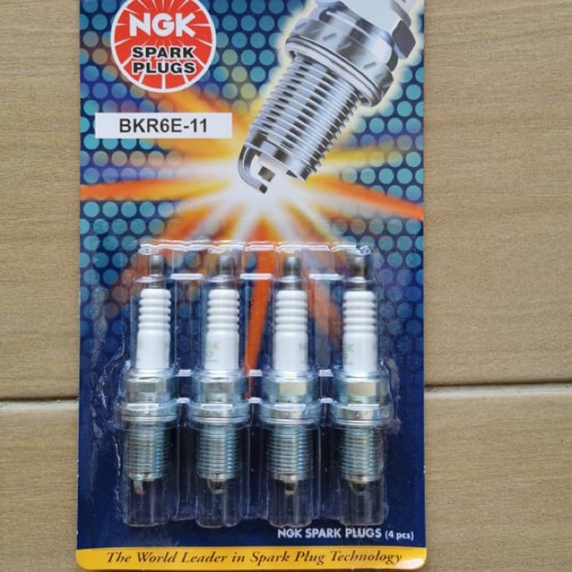 (NEW STOCK) (100% ORIGINAL ) NGK BKR6E-11 (4PCS)SPARK PLUGS | Shopee ...