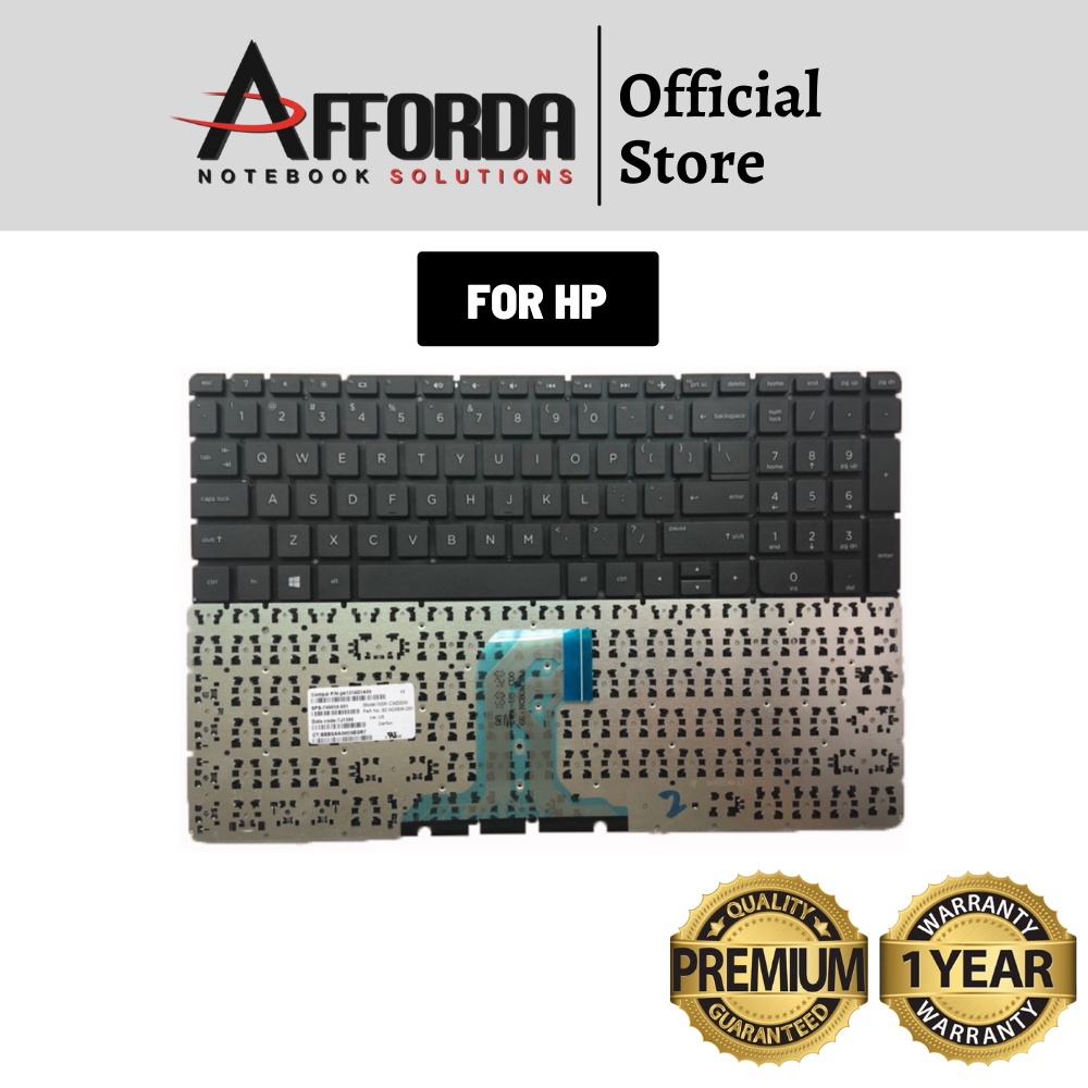 HP 15-AC 15-AF 15-AY 15-BA 15-AC188TU Laptop Keyboard | Shopee Malaysia