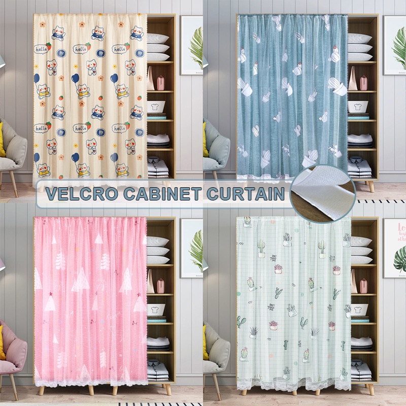 Self-adhesive gauze Cabinet Curtain Wardrobe Anti-dust Cover Dust Cover ...