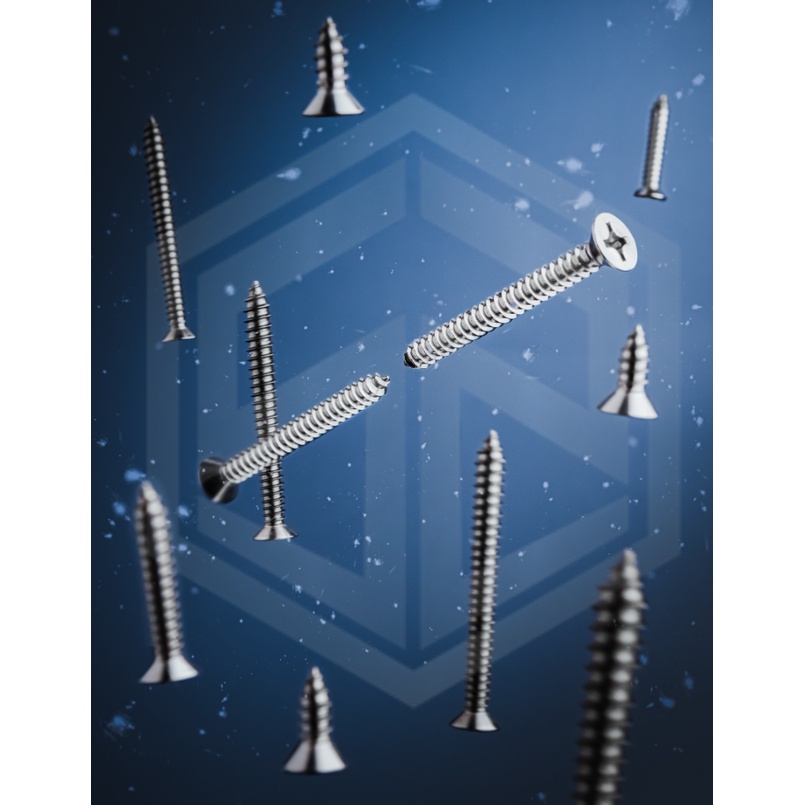 [ALL SIZES] Stainless Steel CSK Flat Head Tapping Screw 45mm to 75mm ...