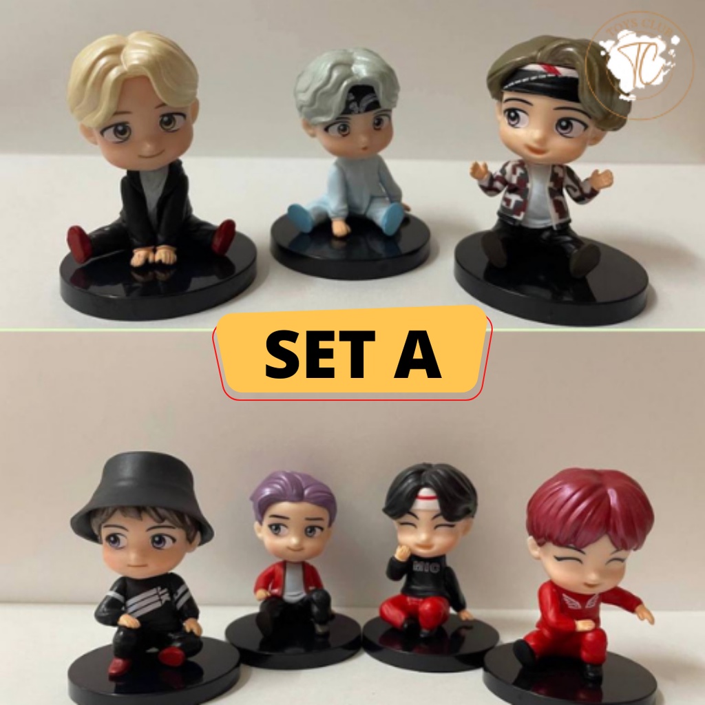 BTS Figures Toys Korean Boy Band Member Jimin Jin Jhope Jungkook Cute ...