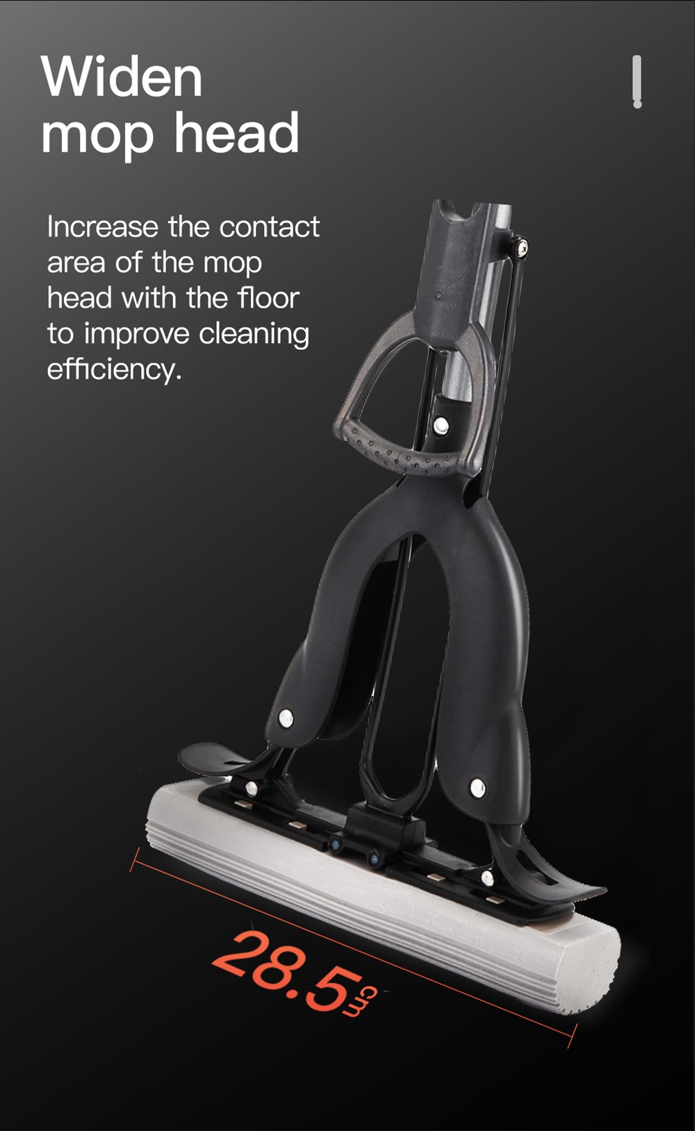 Supamop Premium Collodion Mop Wet and Dry Dual-Use Mop Quick Dry PVA ...