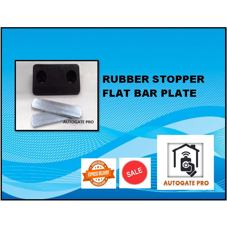RUBBER STOPPER C/W FLAT BAR PLATE(SPARE PART STOPPER) | Shopee Malaysia