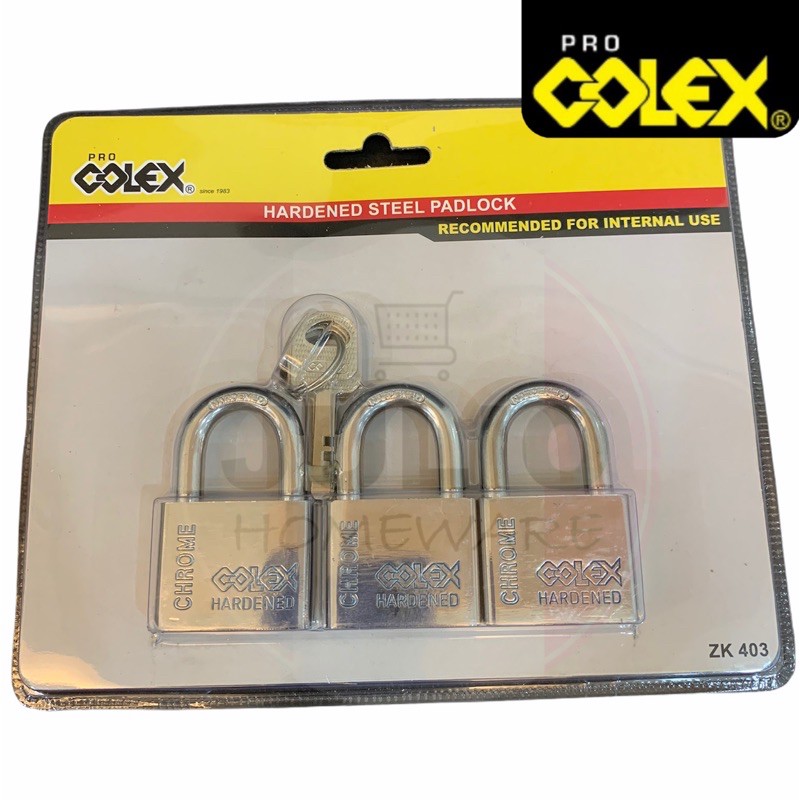 🇲🇾PRO COLEX 2 / 3 / 4 / 5pcs 40mm Heavy Duty Brass Padlock Keyed Alike ...