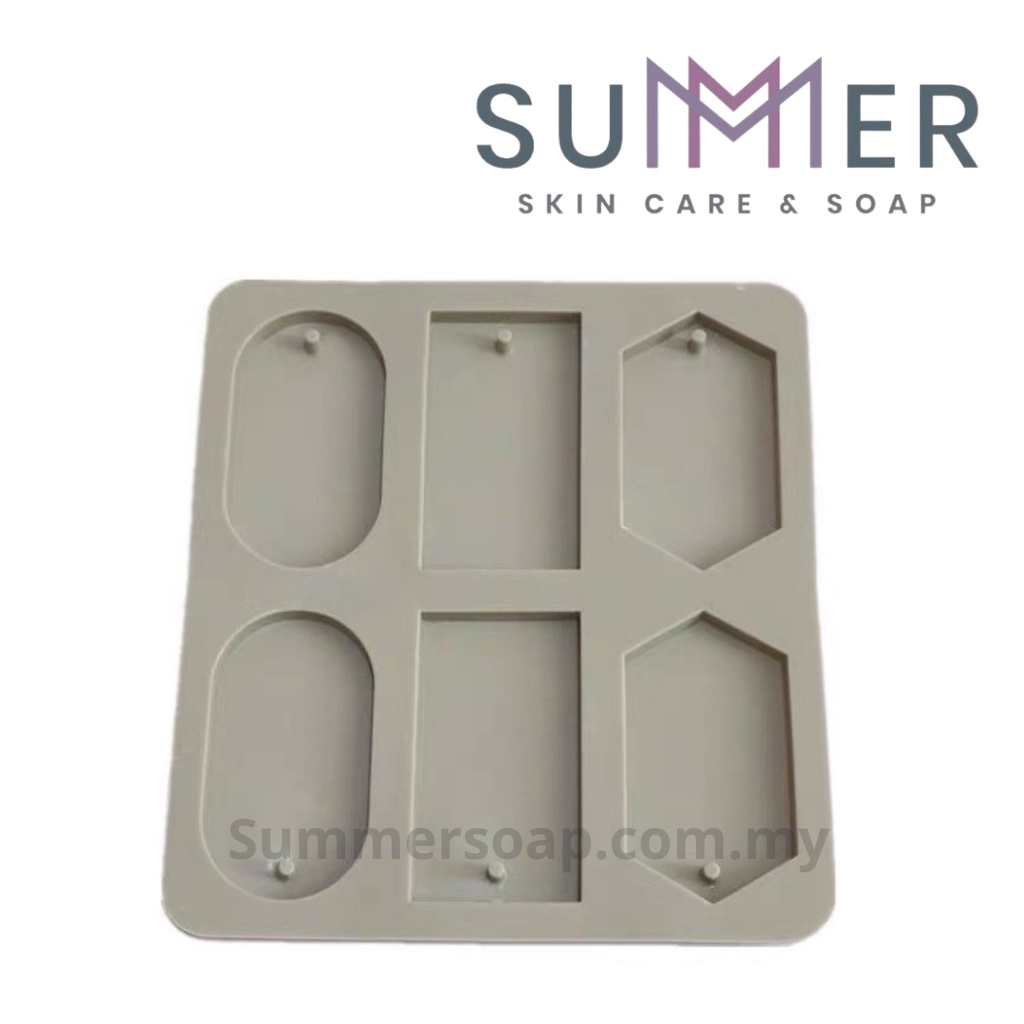 Summer Soap Aroma 6-Cavity Silicone Mold (F) Aroma Dried Flower Wax ...