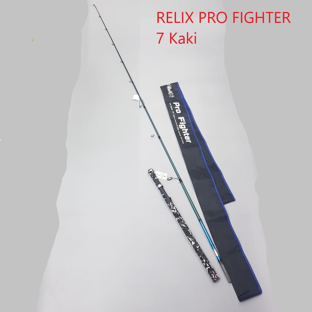 7 Kaki Relix Pro Fighter Spinning Fishing Rod | Shopee Malaysia