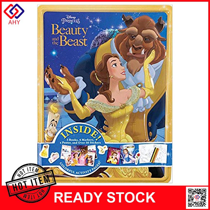DISNEY PRINCESS BEAUTY AND THE BEAST HAPPY TIN | Shopee Malaysia