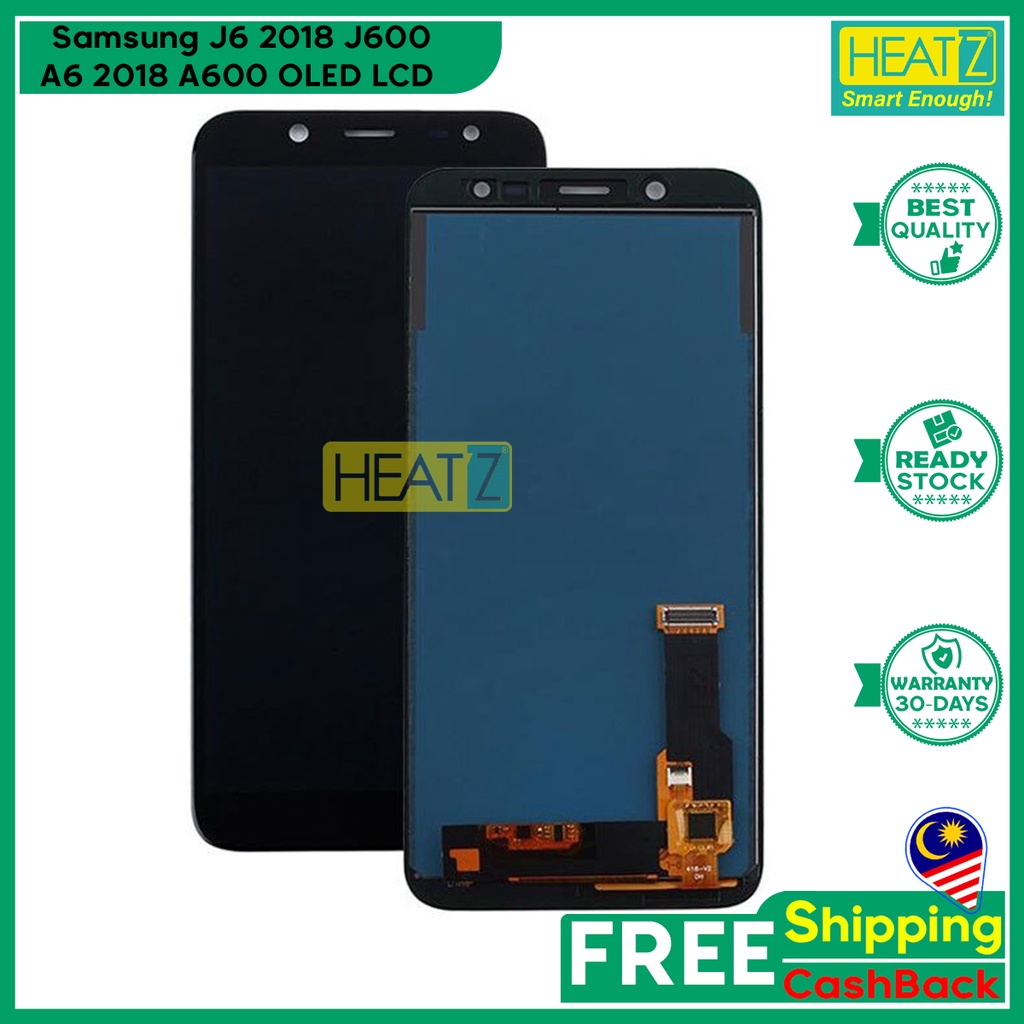 Samsung A6 2018 A600 / J6 2018 J600 SM A600G J600G A600F J600F OLED LCD Touch Screen Digitizer ...