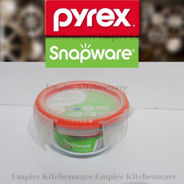 Pyrex Snapware Container Round With Plastik Lid 236ml | Shopee Malaysia