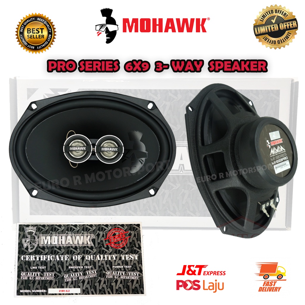 Mohawk 6x9 M1 PRO series model M1-693PRO / Mohawk 6*9 Speaker 3-way ...