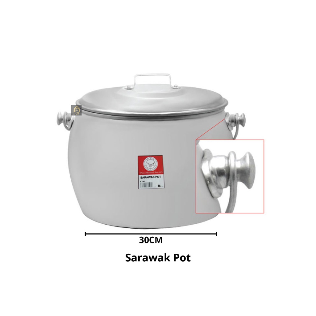 🔥𝗥𝗘𝗔𝗗𝗬 𝗦𝗧𝗢𝗖𝗞🔥Eagle Cap Helang Periuk Sarawak Round Sarawak Pot (16cm ...