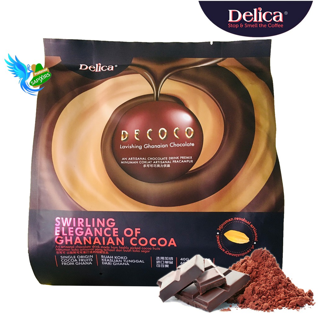 DELICA DECOCO Lavishing Ghanaian Chocolate Drink Premix | Minuman Coklat Artisanal Pracampur ...