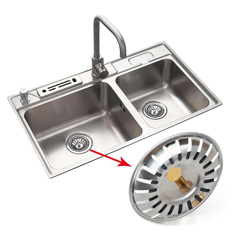 Kitchen Sink Drain Mesh Stopper Strainer Waste Plug Bathroom Basin Sink ...