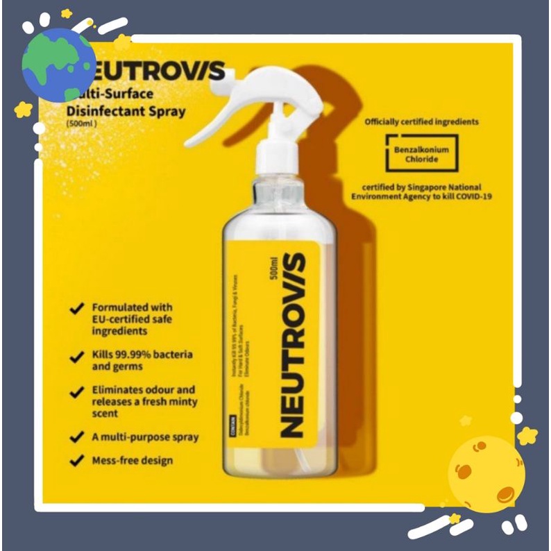 *Ready Stock* Neutrovis Multi-surface Disinfectant Spray (500ml ...