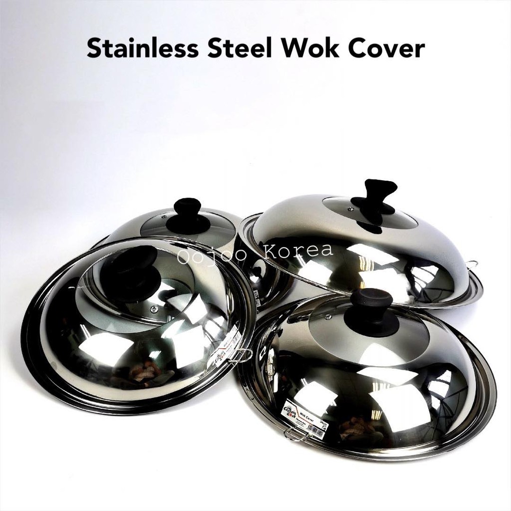 Stainless Steel Wok Cover (30cm/32cm/34cm/36cm/38cm/40cm/ 42cm ...