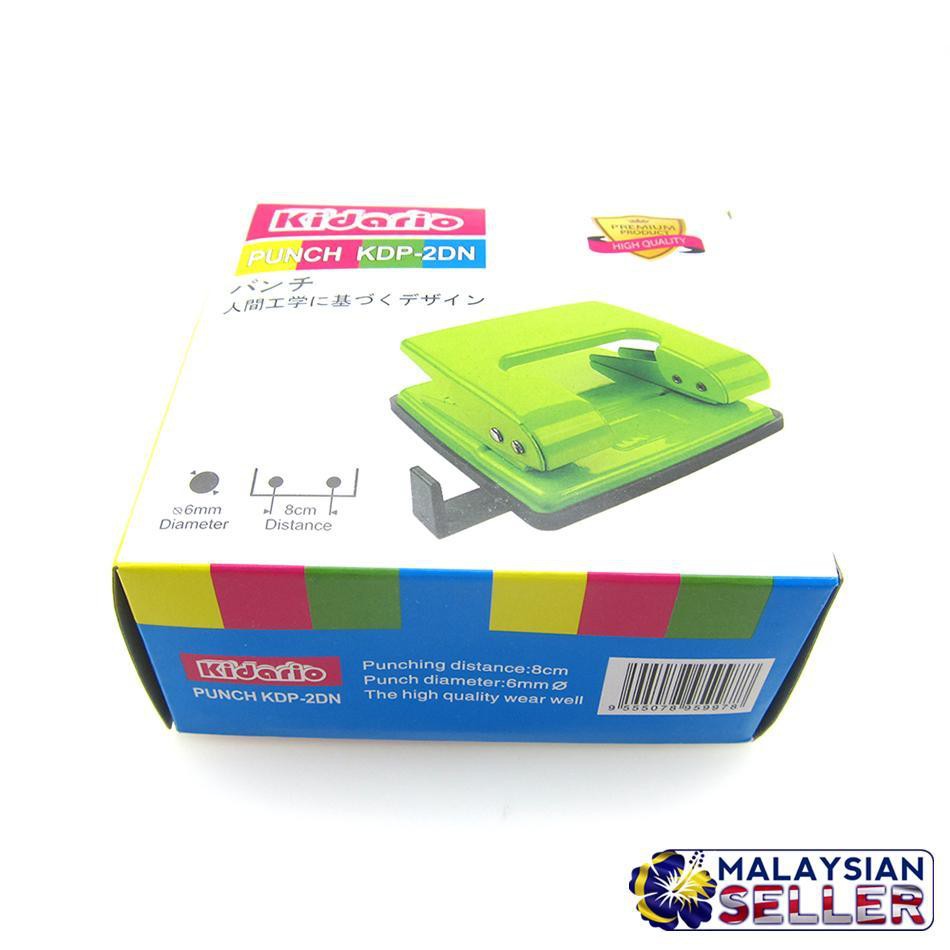 KIDARIO 2 Hole Puncher/Paper Puncher Two Holes Punch/Penebuk Lubang ...