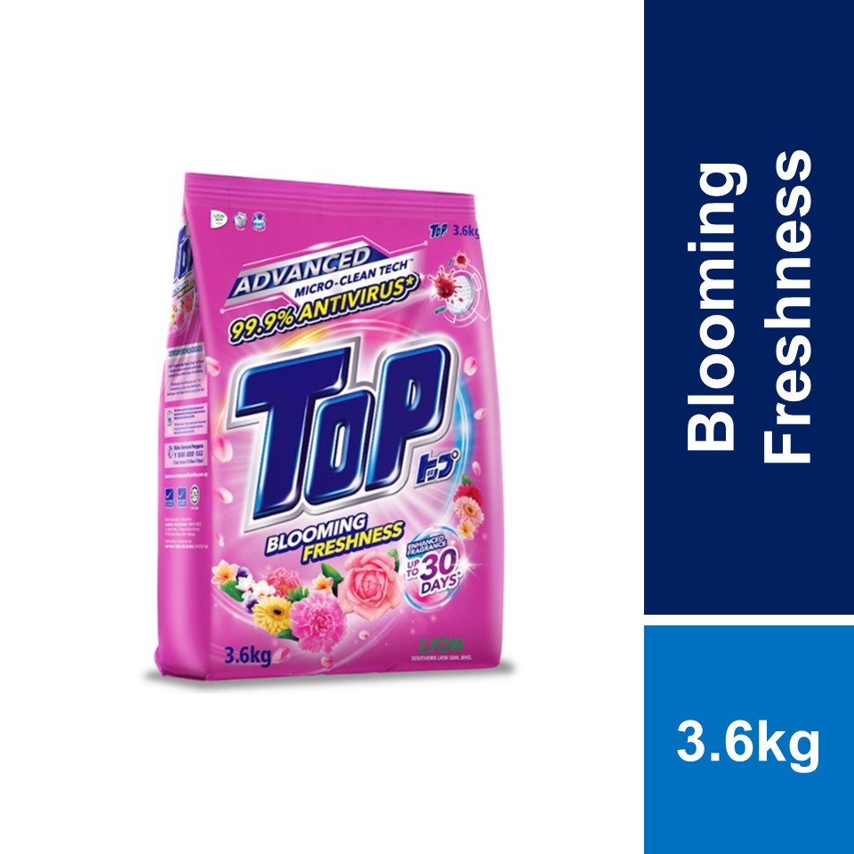 Top Detergent Powder Blooming Freshness 3.6kg | Shopee Malaysia