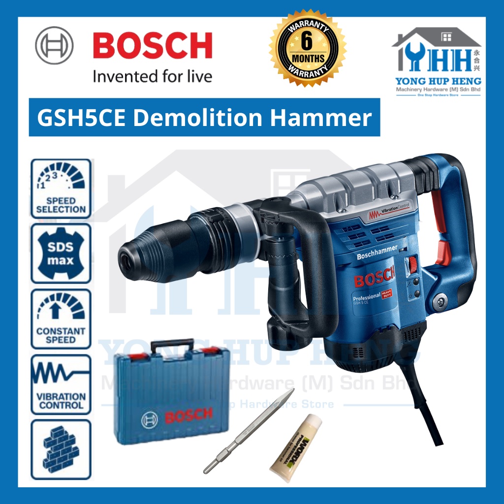 Bosch GSH 5 CE 1150W Professional Demolition Hammer With SDS-Max ...