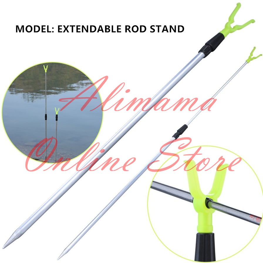 FISHING ROD STAND HOLDER JORAN EXTENDABLE PANCANG PANCING SUNGAI KOLAM ...