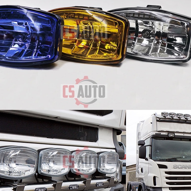 24V Jumbo Spotlight Fog Lamp LED Scania Volvo Kelsa Roof Light Lampu ...