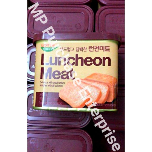 Lotte Luncheon meat imported from Korea 340g 韓國🇰🇷進口午餐肉 340g (Non Halal) | Shopee Malaysia