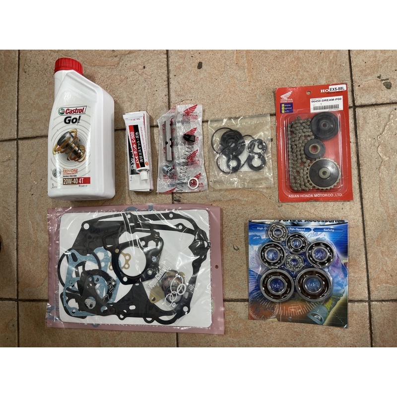 honda ex5 dream ex5dream overhaul engine parts full set (gasket oil ...