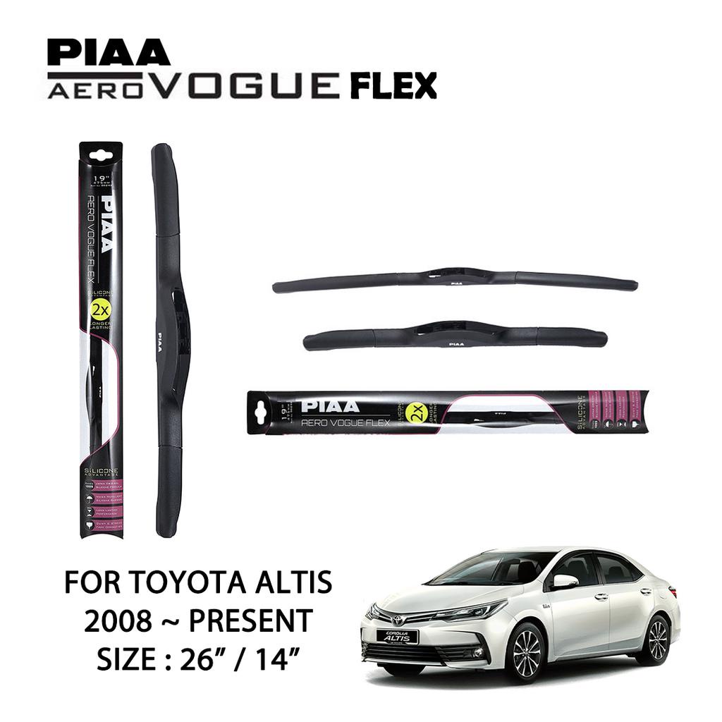 PIAA Aero Vogue FLEX Silicone Wiper For Toyota Altis 2008 - Present (26" / 14") | Shopee Malaysia