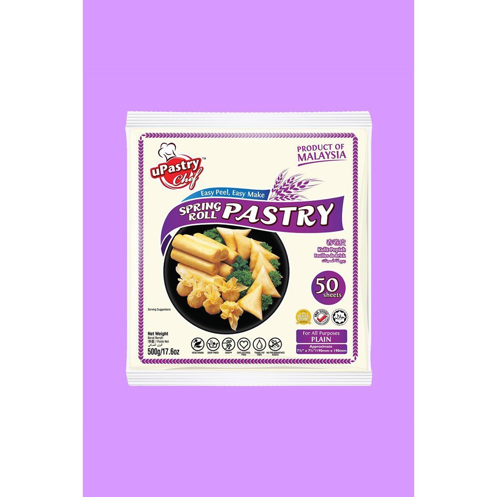 uPastry Chef Spring Roll Pastry - 7.5" (50 Sheets) | Shopee Malaysia