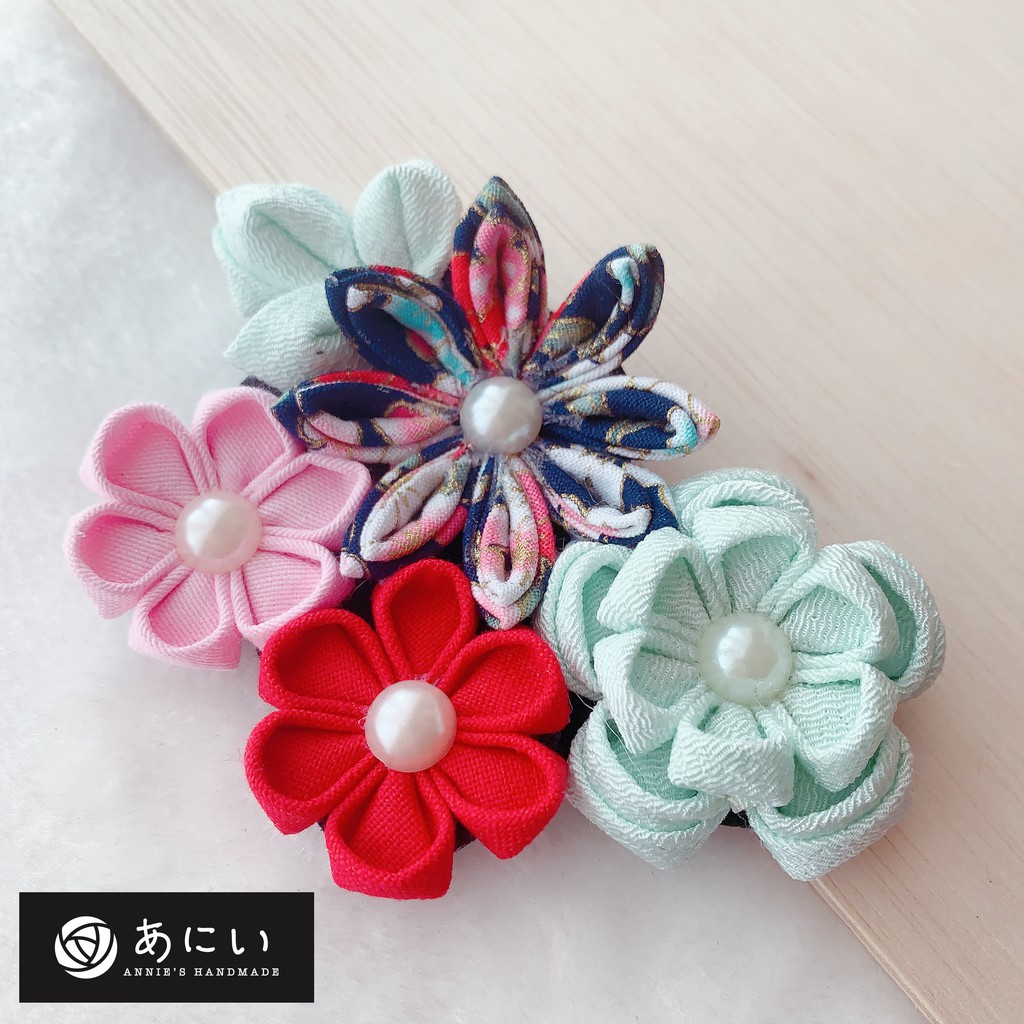 [Ready Stock] Handmade Japanese Kanzashi Flower Hair Accessories Summer ...