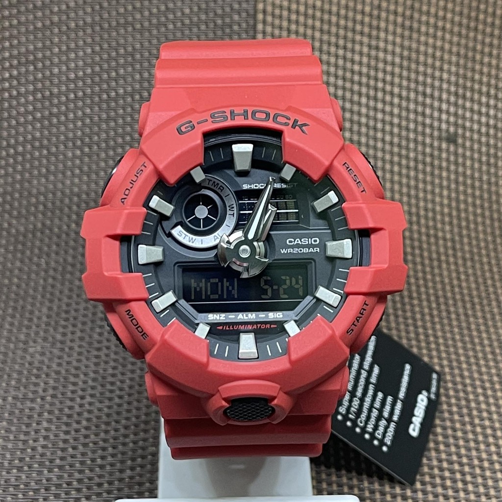 Casio G-Shock GA-700-4A Standard Analog Digital Resin Strap Alarm Men's Watch | Shopee Malaysia