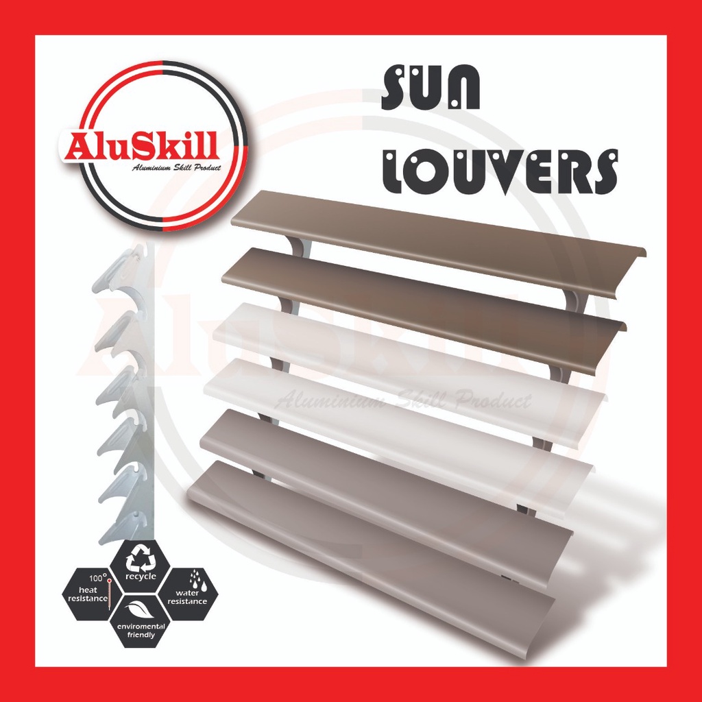 Aluminium Strip Ceiling Panel / Sun Louvers (White/Brown/Silver) & SUN ...
