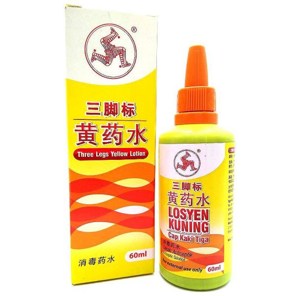 Three Legs Cap Kaki Tiga Losyen Kuning (30ml / 60ml) | Shopee Malaysia