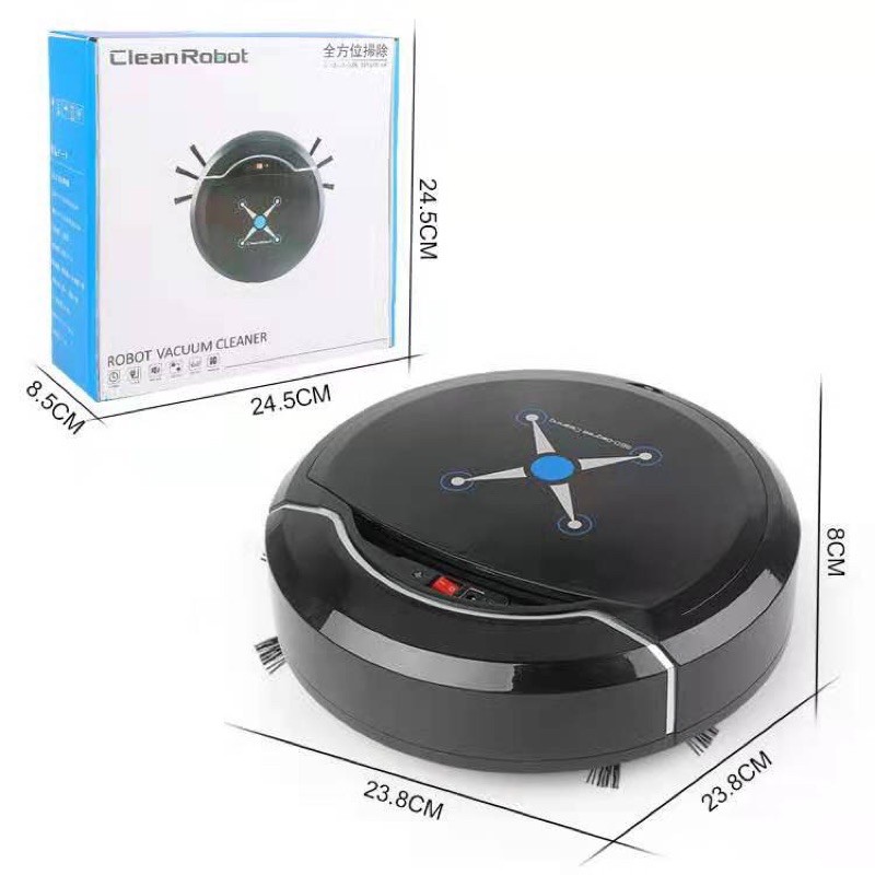 Smart Robot Vacuum Cleaner USB Charging Sweeping Robot Dry and Wet Mop ...