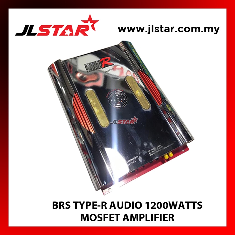 BRS TYPE-R AUDIO 1200WATTS MOSFET AMPLIFIER | Shopee Malaysia