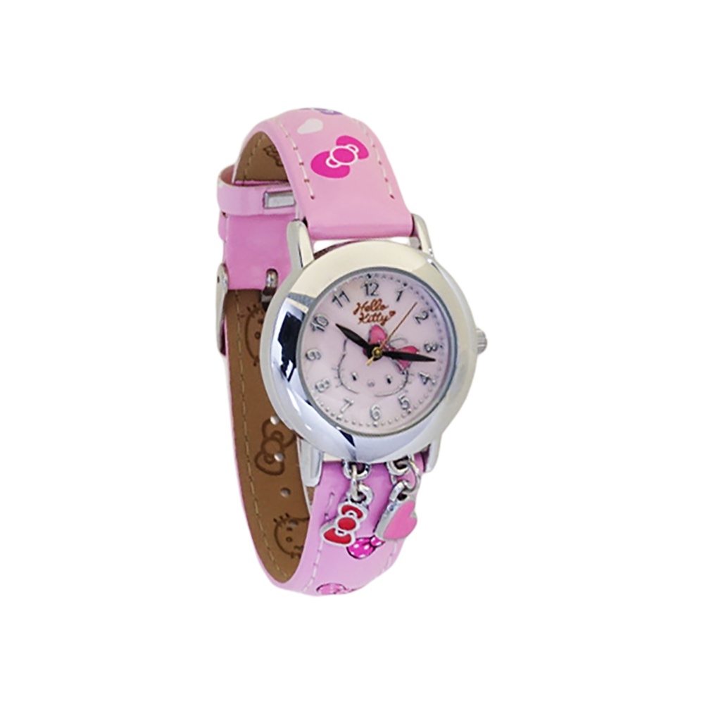 Sanrio Hello Kitty Girls Women Quartz Watch with Leather Strap HKFR1401 ...