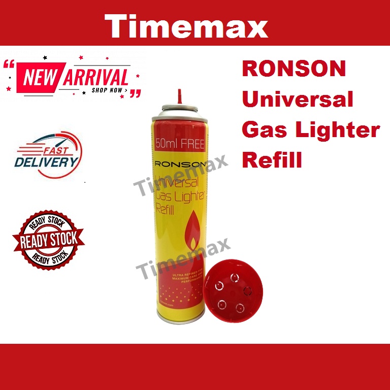RONSON Universal Gas Lighter Refill 250ml + FREE 50ml | Shopee Malaysia