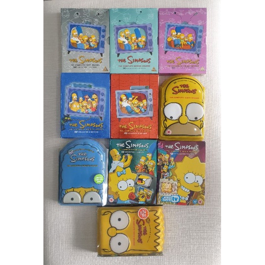 The Simpsons DVD Boxed Sets Sale! (10 Seasons, All Original, Used ...