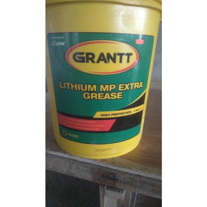 LITHIUM GREASE - MP EXTRA 15KG GRANTT (BEARING GREASE) | Shopee Malaysia