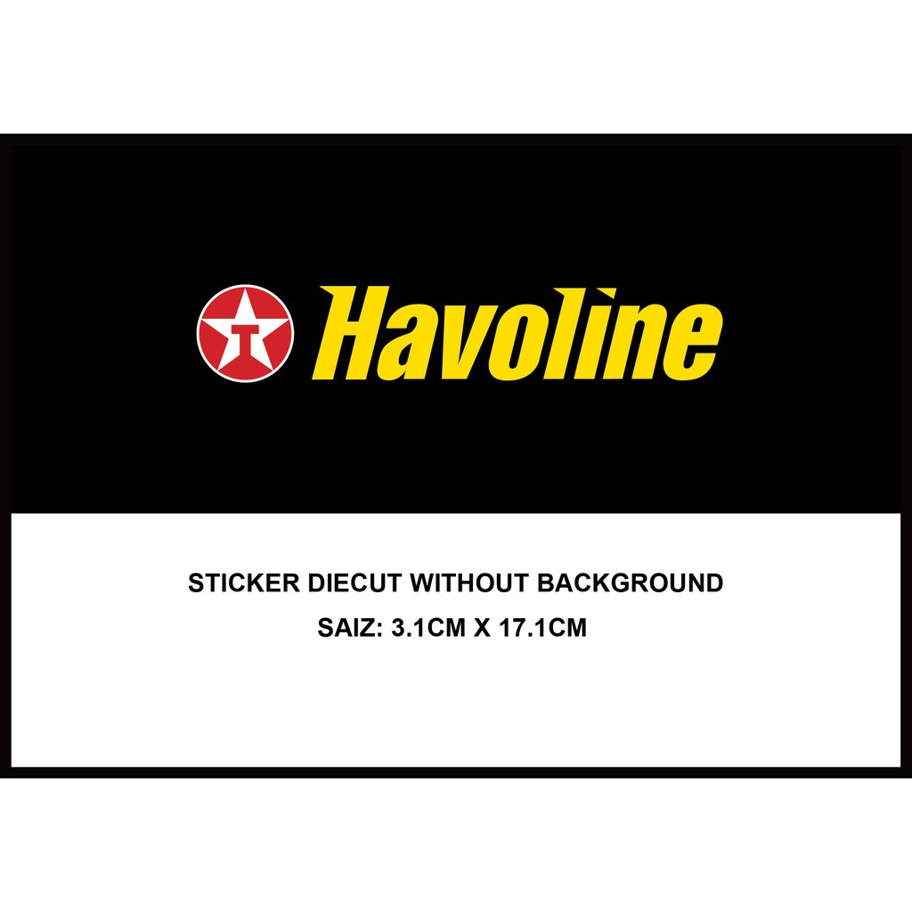 sticker havoline car sticker | Shopee Malaysia