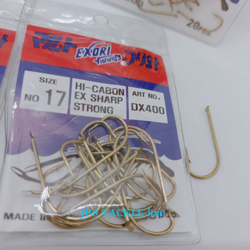 Exori DX400 Hi-carbon EX sharp strong prawn hook | Shopee Malaysia