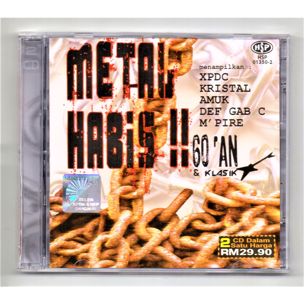 Metal Habis !! - 60'an & Klasik ( 2 CD )[ XPDC Kristal Amuk Def Gab C M ...