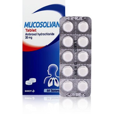 MUCOSOLVAN TABLET AMBROXOL HYDROCHLORIDE 30MG 50 TABS (BATUK CAIR KAHAK ...
