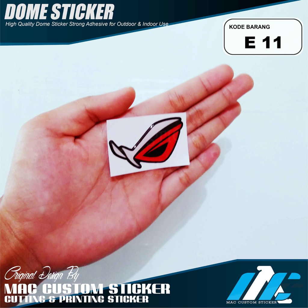 Rog EMBLEM - FLEXIBLE embossed RESIN STICKER - PC ACCESSORIES - LAPTOP ...