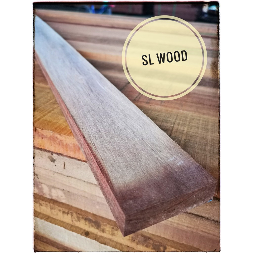 10(T)mm × 60(W)mm = 4' & 5'(L)Feet Balau Solid Wood Timber Smooth ...