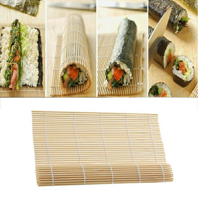 Sushi Rolling Maker Bamboo Roller Diy Mat And Rice Paddle | Shopee Malaysia