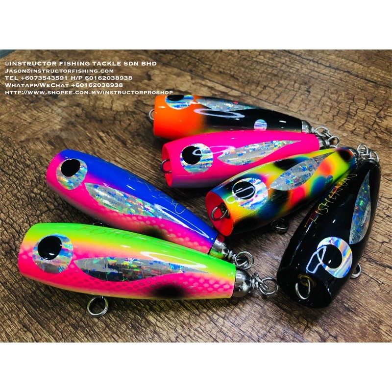 FISHERMAN CRAZY SWIMMER 60 SWIMMING POPPER ｜FISHING LURE | TOPWATER ...