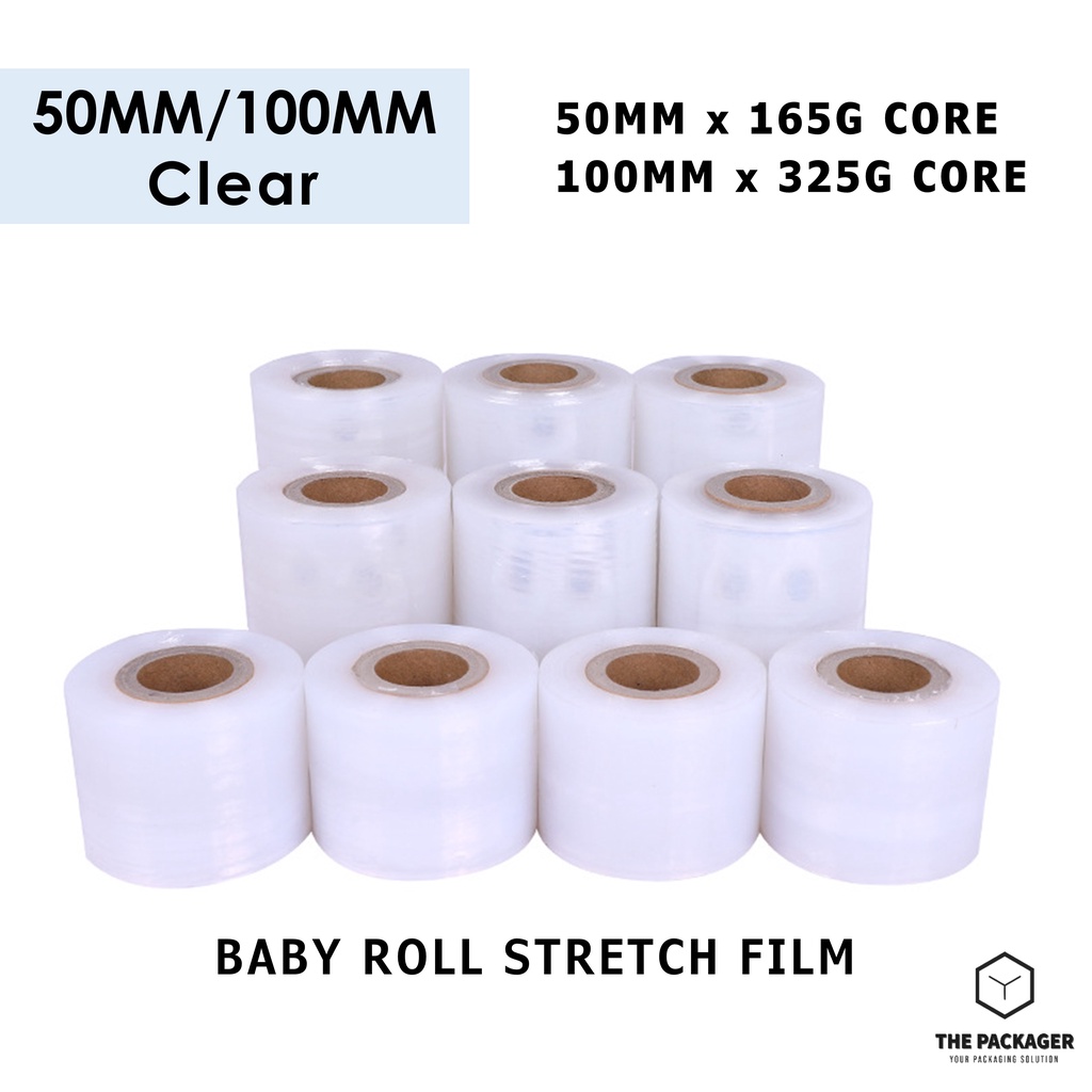 Heavy Duty Stretch Film Baby Roll / Mini Stretch Film 2" Thin Core ...