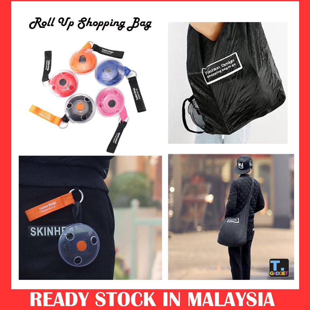 Folding Portable Shopping Bag Disc Telescopic Messenger Foldable Multi ...