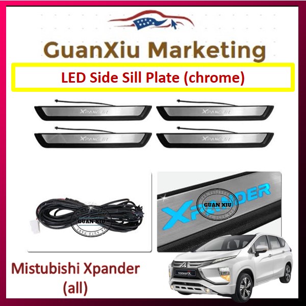 Mitsubishi XPander 2020-2021 LED Side Step, Sill Plate with LED (plug ...